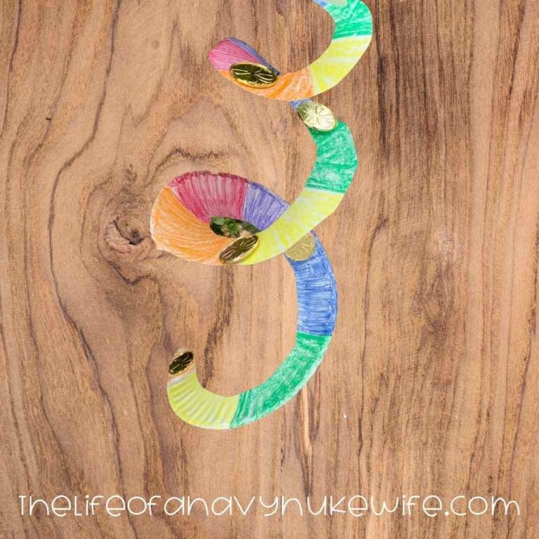 Rainbow Paper Plate Wind Spinner Craft | Beth Ann Averill