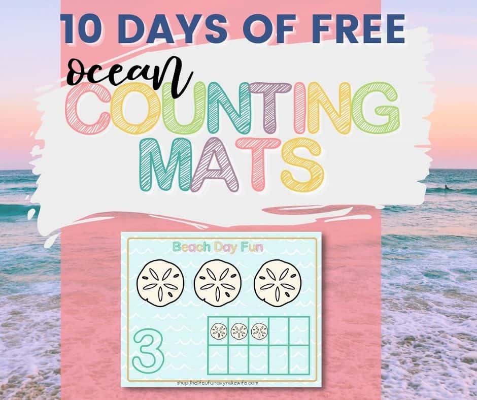 Summer Counting Mats for Toddlers and Preschoolers | Beth Ann Averill