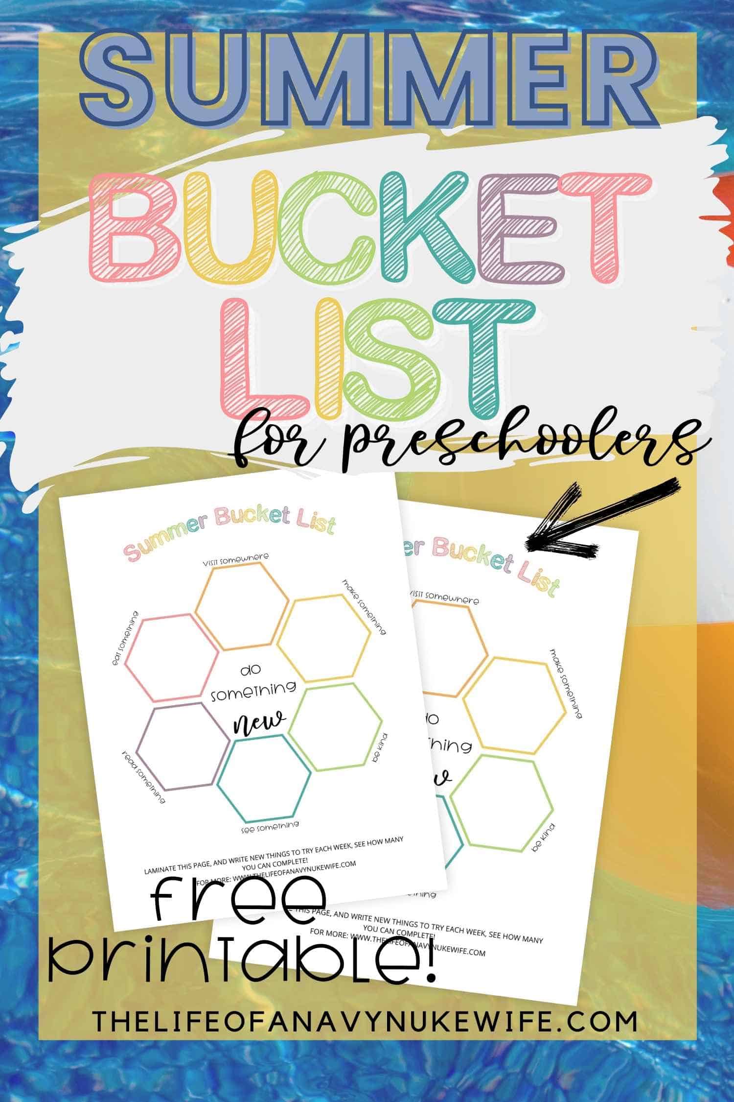 Amazing Preschool Summer Bucket List Ideas | Beth Ann Averill