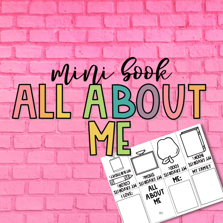 All About Me Booklet for Preschoolers | Beth Ann Averill