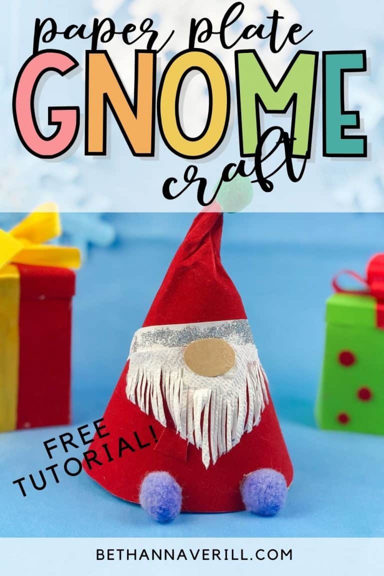 Christmas Gnome Paper Plate Craft for Preschoolers | Beth Ann Averill