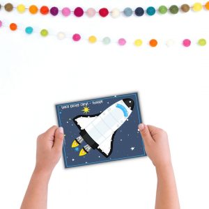Space Lacing Cards for Toddlers | Beth Ann Averill