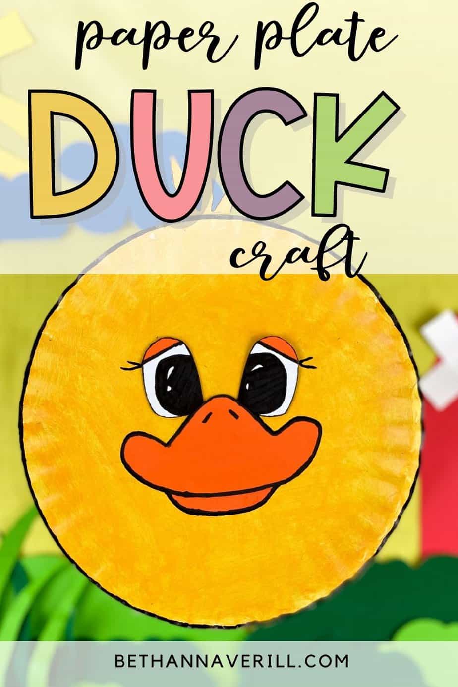 Paper Plate Duck Craft for Preschoolers | Beth Ann Averill