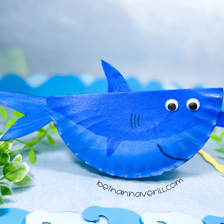 Shark Paper Plate Craft for Preschoolers | Beth Ann Averill