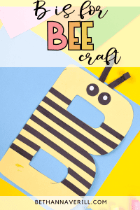 B is for Bees Craft for Preschoolers | Beth Ann Averill