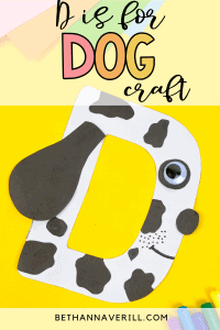 D is for Dog Craft for Preschoolers | Beth Ann Averill