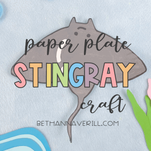 Stingray Paper Plate Craft for Preschoolers | Beth Ann Averill