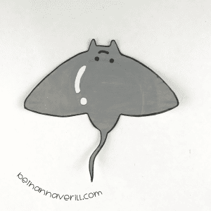 Stingray Paper Plate Craft for Preschoolers | Beth Ann Averill