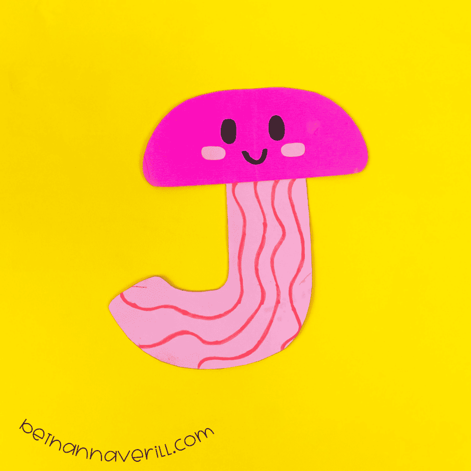 J is for Jellyfish Preschool Craft | Beth Ann Averill