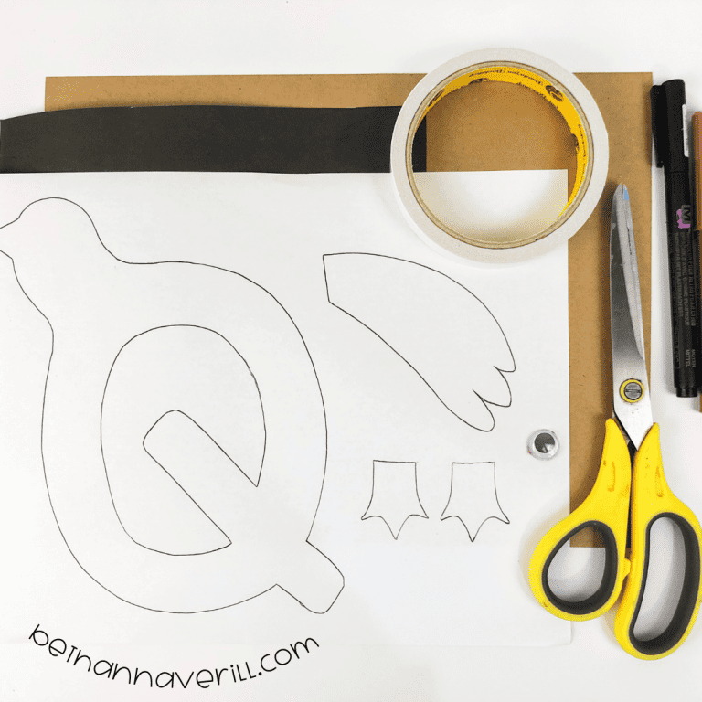 Q is for Quail Craft for Preschoolers | Beth Ann Averill