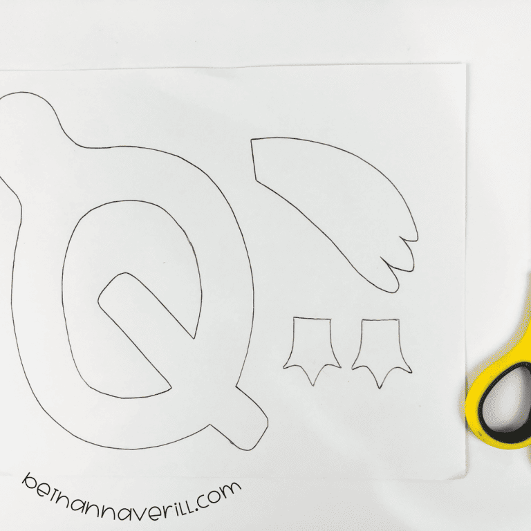 Q is for Quail Craft for Preschoolers | Beth Ann Averill