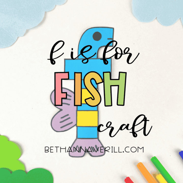 Lowercase f is for Fish Craft for Preschoolers | Beth Ann Averill