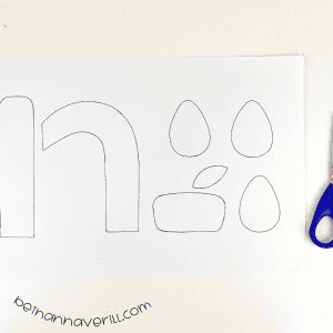 Lowercase n is for Nest Craft for Preschoolers | Beth Ann Averill