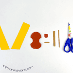 Lowercase v is for Violin Craft for Preschoolers | Beth Ann Averill