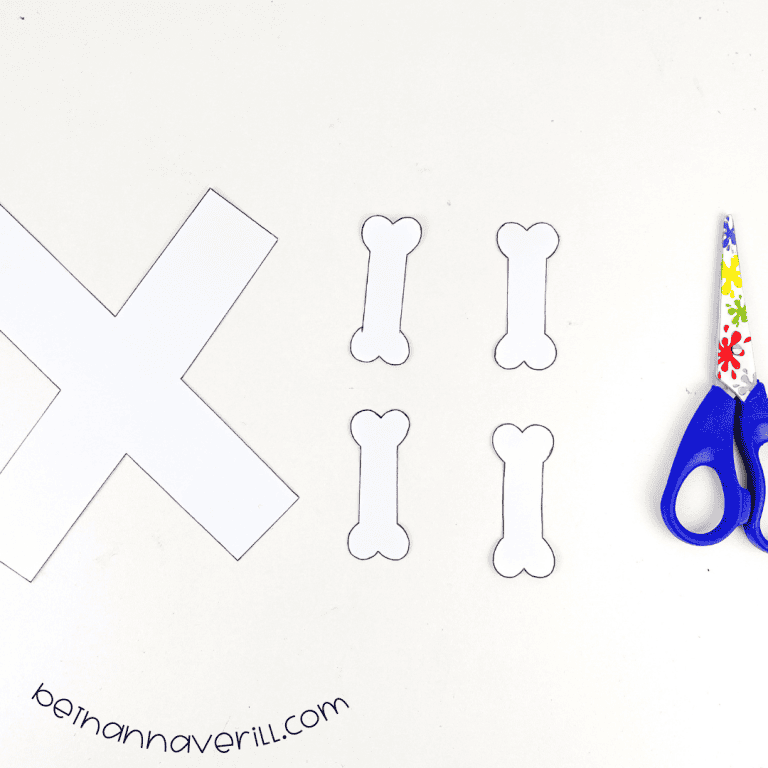Lowercase x is for X-Ray Craft for Preschoolers | Beth Ann Averill