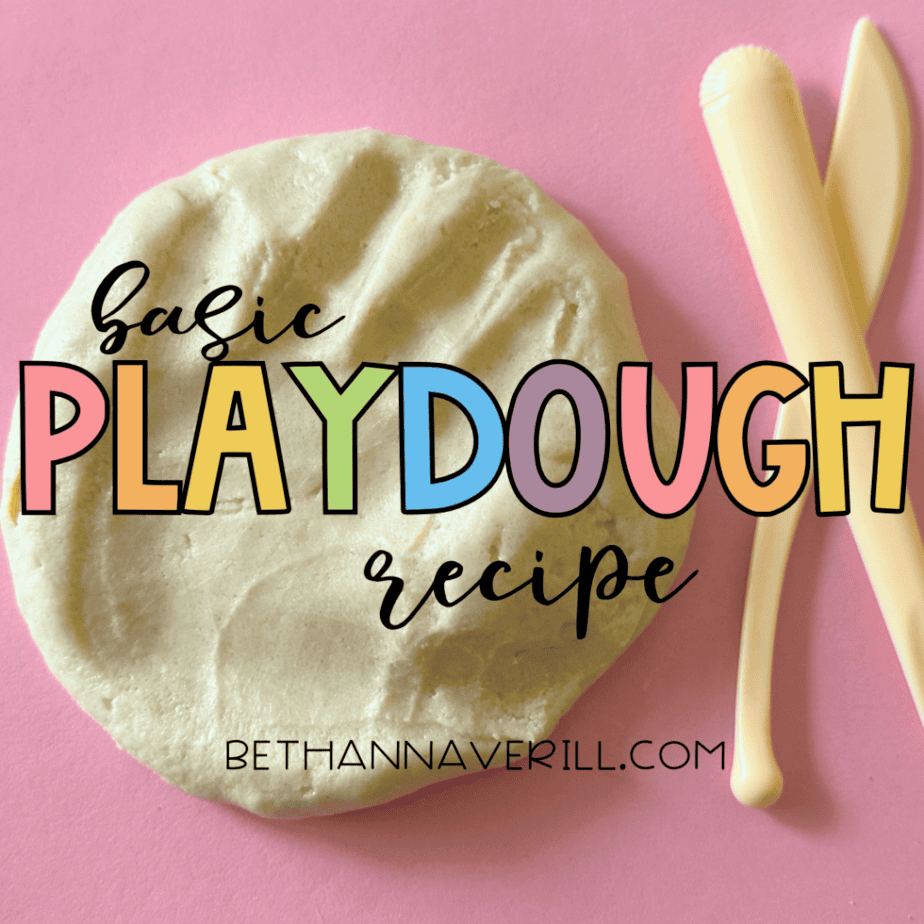 Easy Basic Playdough Recipe Beth Ann Averill