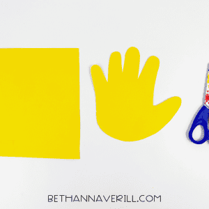 Simple Handprint Chick Craft | Beth Ann Averill