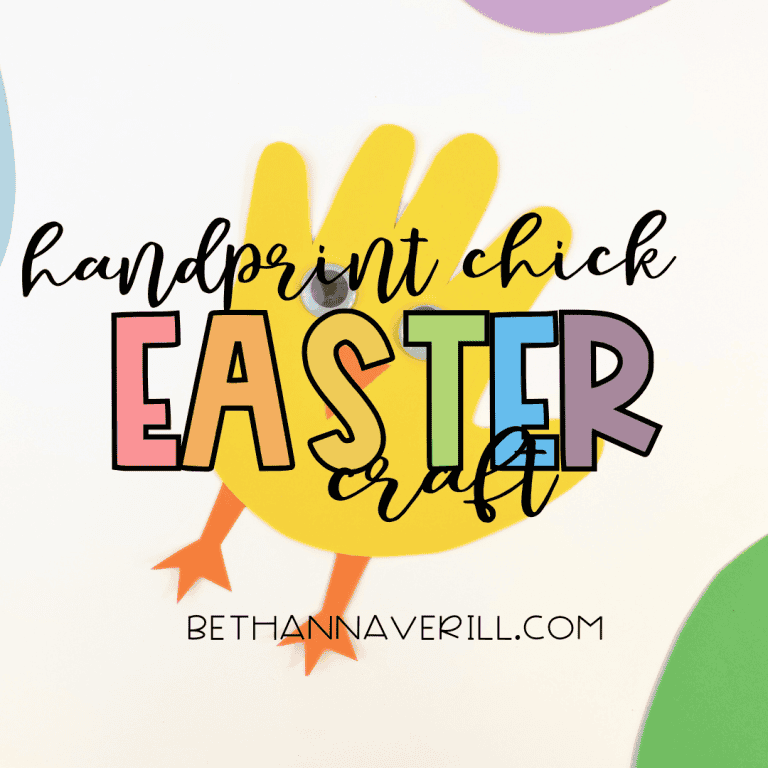 Simple Handprint Chick Craft | Beth Ann Averill