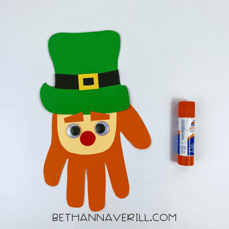 Easy Handprint Leprechaun Craft | Beth Ann Averill