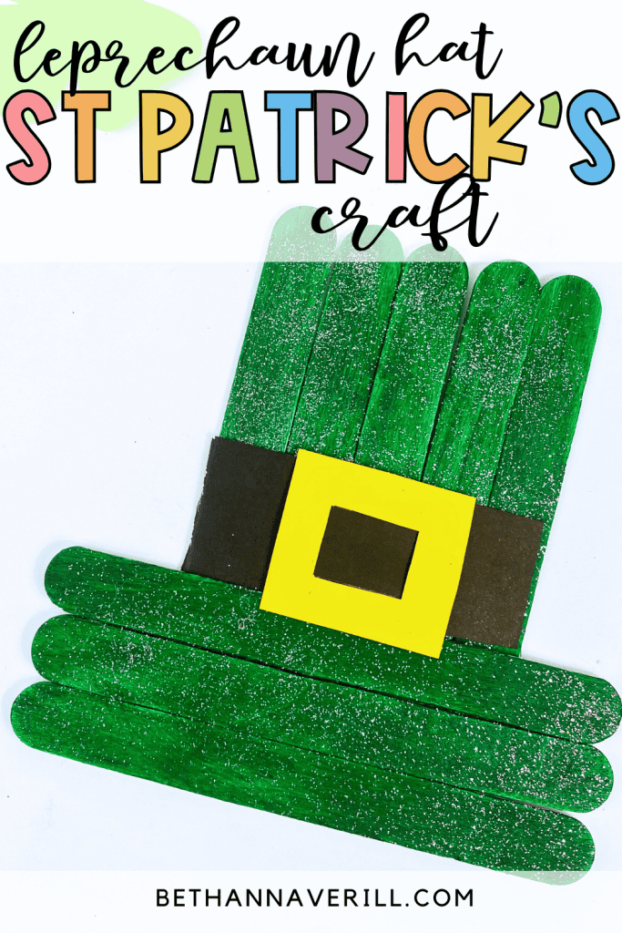 Easy St. Patrick's Day Leprechaun Popsicle Hat Craft | Beth Ann Averill