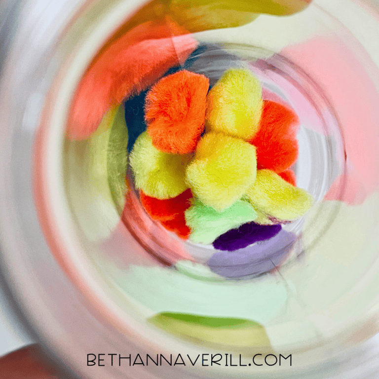 Pom-Pom Sensory Bottle DIY | Beth Ann Averill
