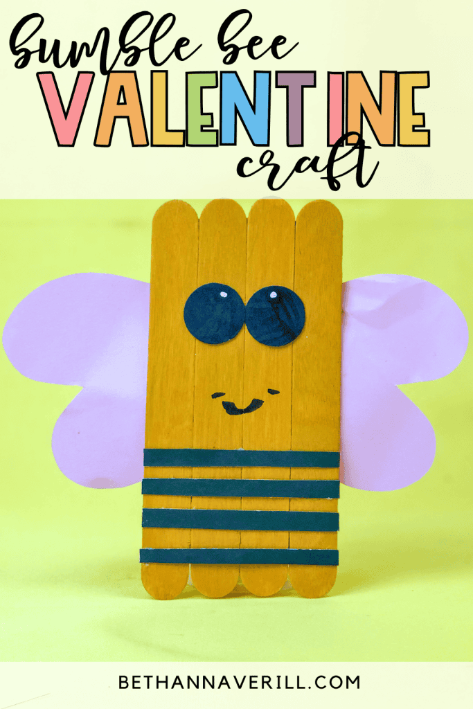 Simple Valentine's Day Bumble Bee Craft | Beth Ann Averill