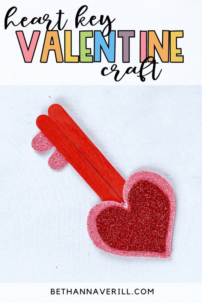 Valentine's Day Heart Key Craft | Beth Ann Averill