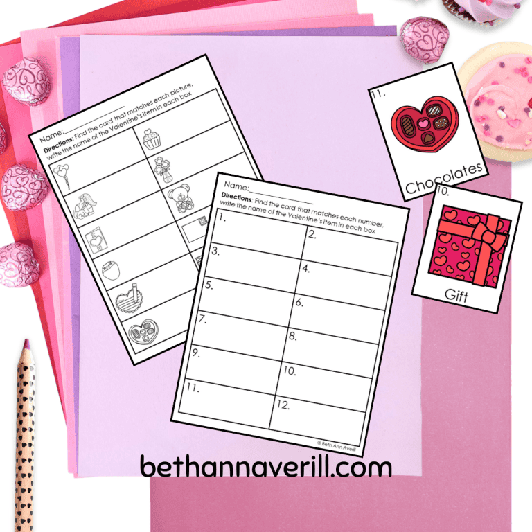 Valentine's Day Write the Room Printable for Engaged Learning | Beth ...
