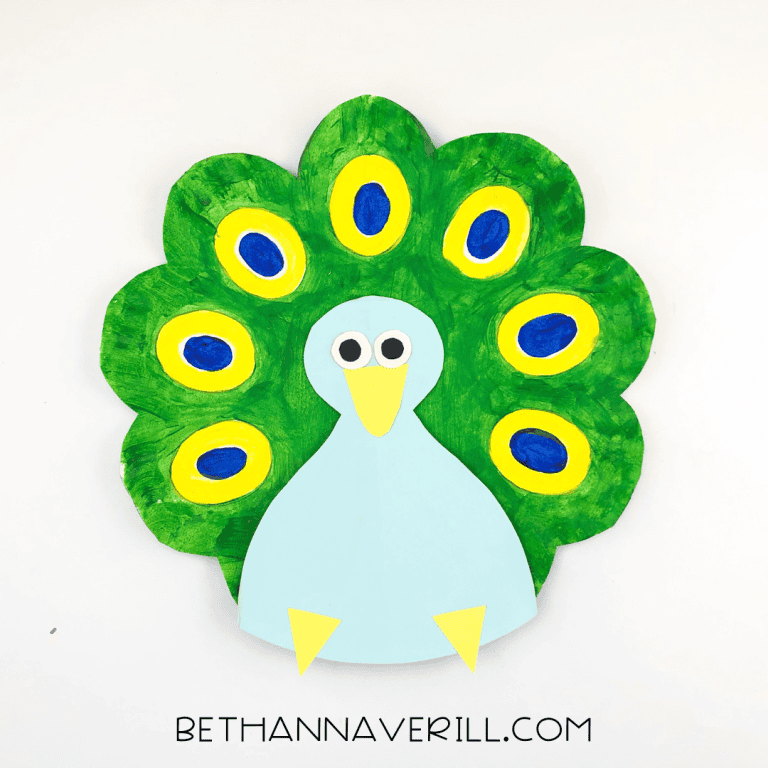 Peacock Paper Plate Craft | Beth Ann Averill