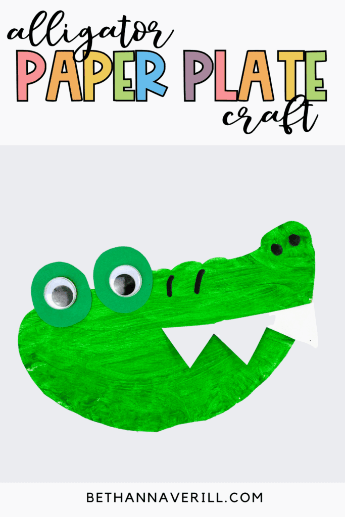 Alligator Paper Plate Craft | Beth Ann Averill