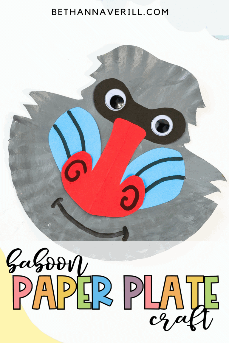 Baboon Paper Plate Craft | Beth Ann Averill
