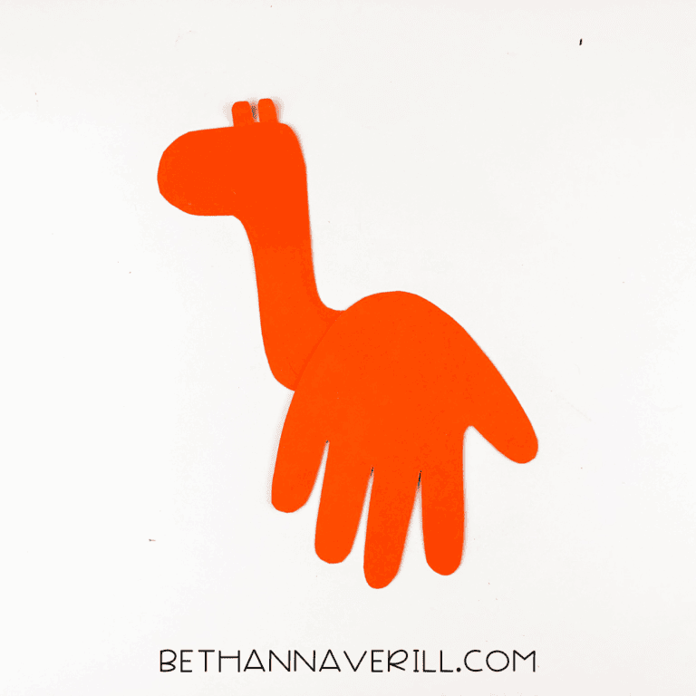 Giraffe Handprint Craft | Beth Ann Averill
