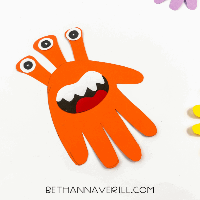 Monster Handprint Craft | Beth Ann Averill