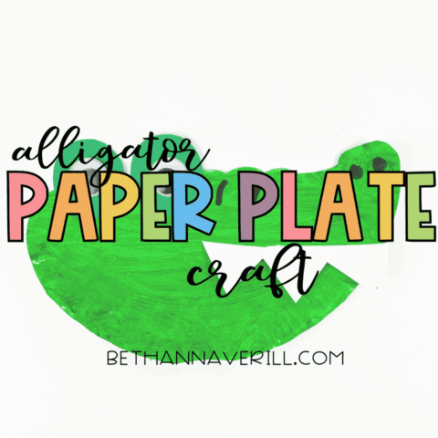 Alligator Paper Plate Craft | Beth Ann Averill