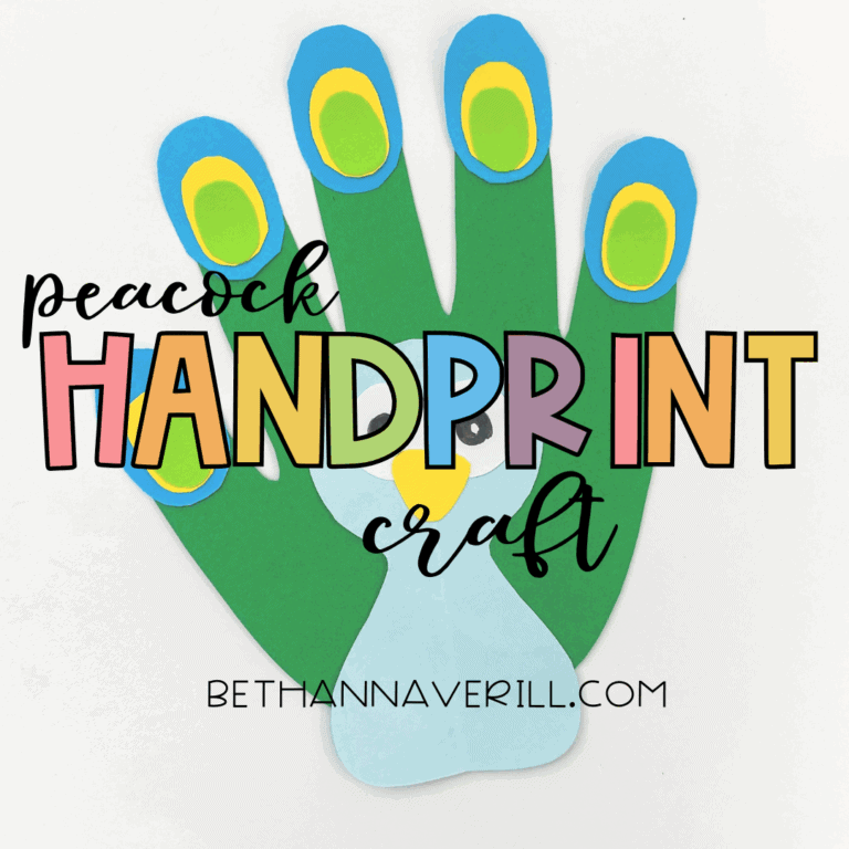 Handprint Peacock Craft | Beth Ann Averill