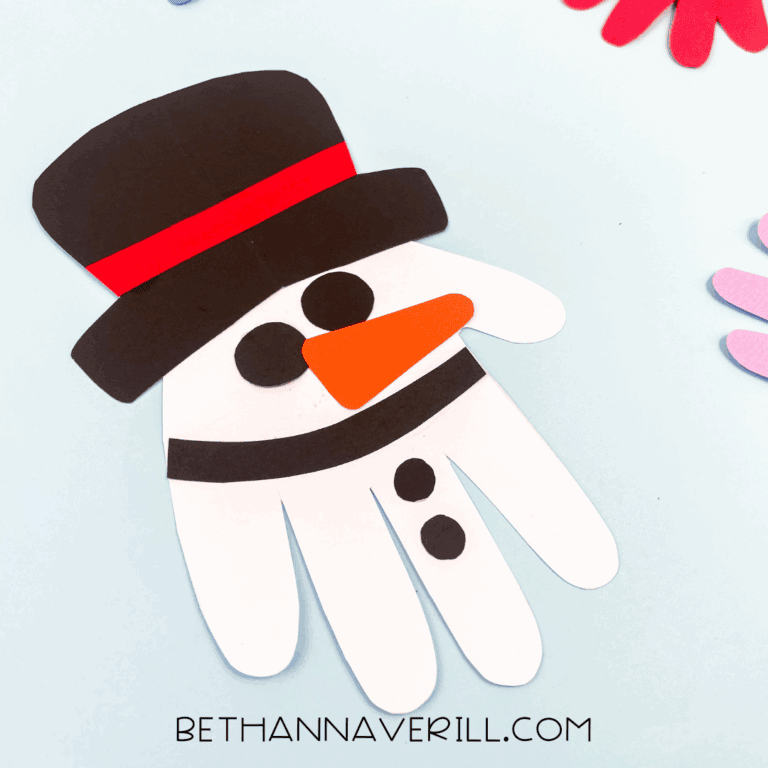 Snowman Handprint Craft | Beth Ann Averill