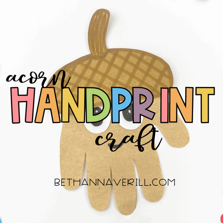 Acorn Handprint Craft | Beth Ann Averill