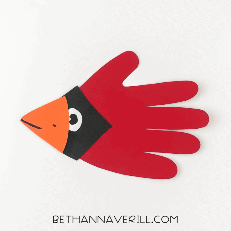 Cardinal Handprint Craft | Beth Ann Averill
