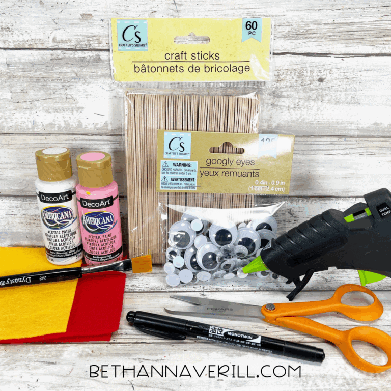 Chicken Craft Stick Project | Beth Ann Averill