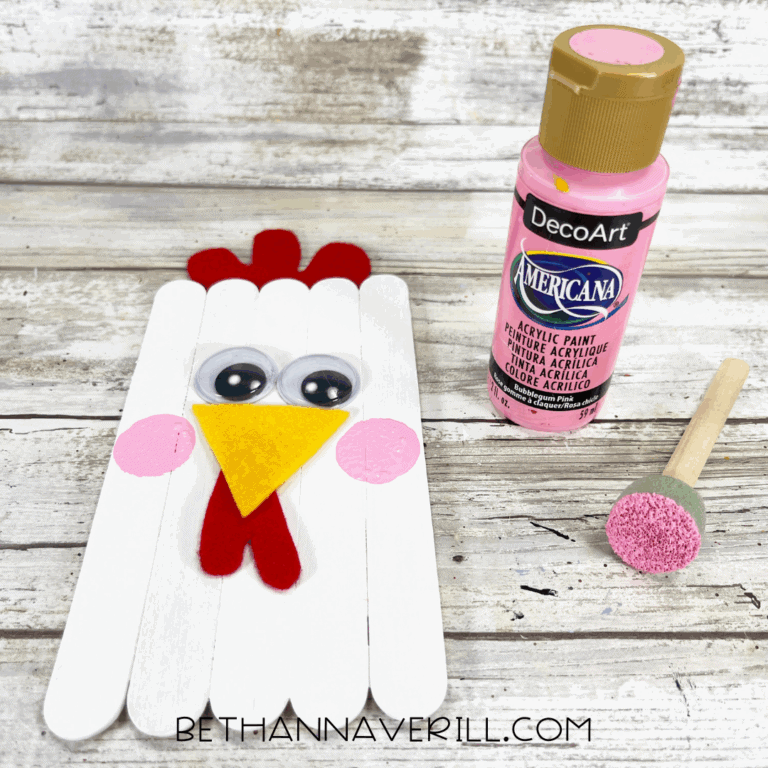 Chicken Craft Stick Project | Beth Ann Averill