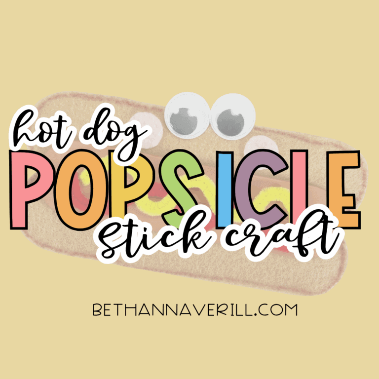 Hot Dog Craft Stick Project | Beth Ann Averill