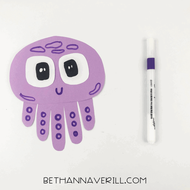 Octopus Handprint Craft | Beth Ann Averill