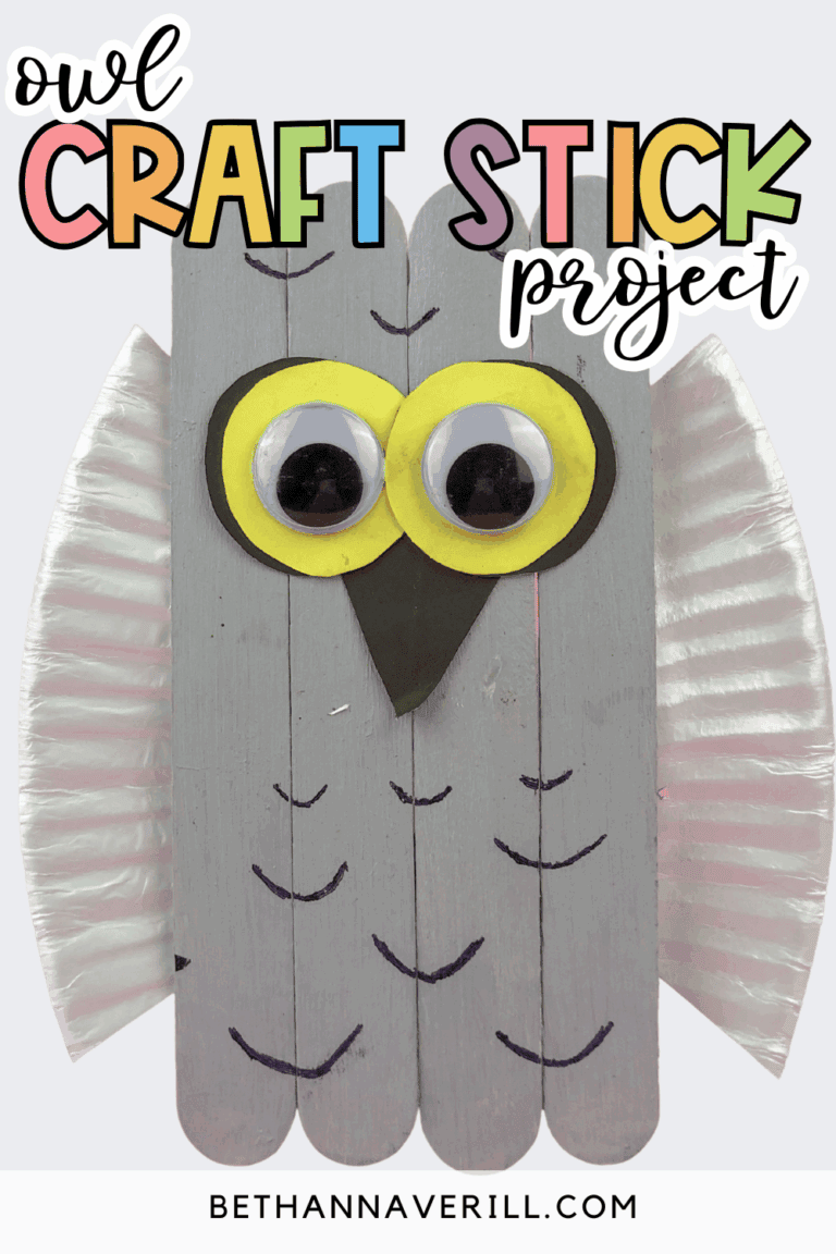 Owl Craft Stick Project | Beth Ann Averill