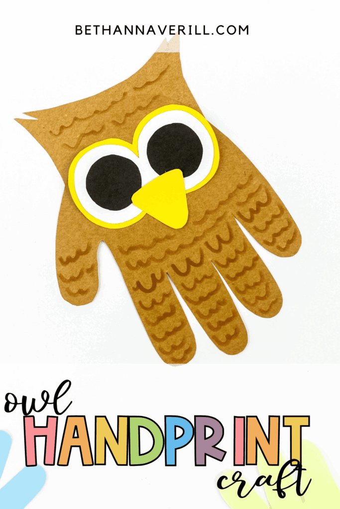 Owl Handprint Craft | Beth Ann Averill