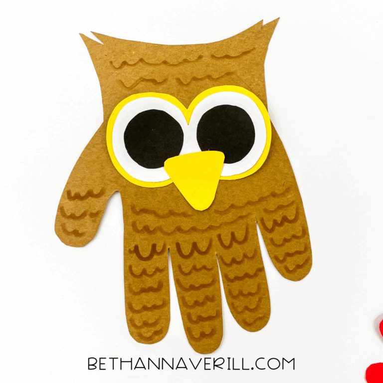 Owl Handprint Craft | Beth Ann Averill