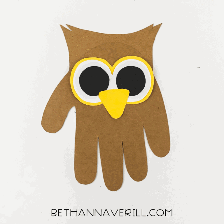 Owl Handprint Craft | Beth Ann Averill