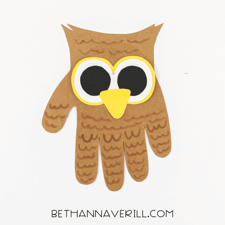 Owl Handprint Craft | Beth Ann Averill