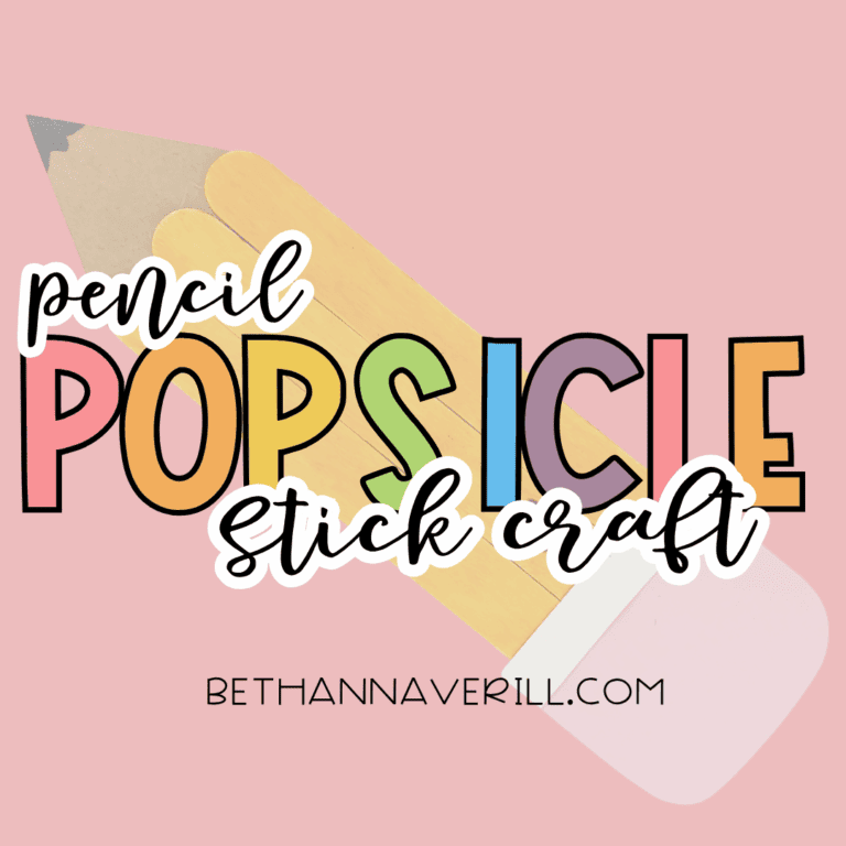 Pencil Craft Stick Project | Beth Ann Averill