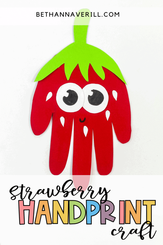 Strawberry Handprint Craft | Beth Ann Averill