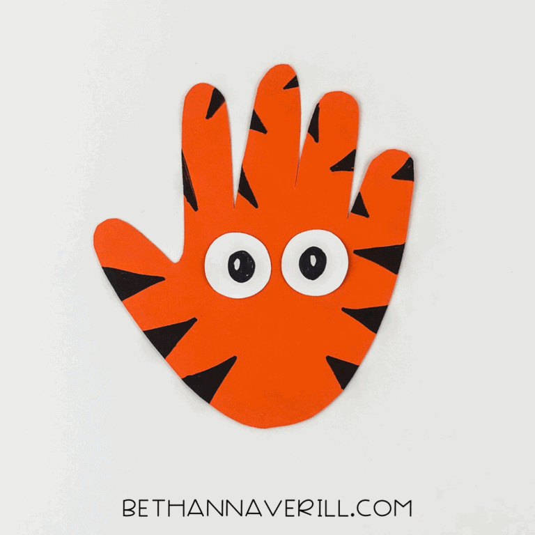 Tiger Handprint Craft | Beth Ann Averill